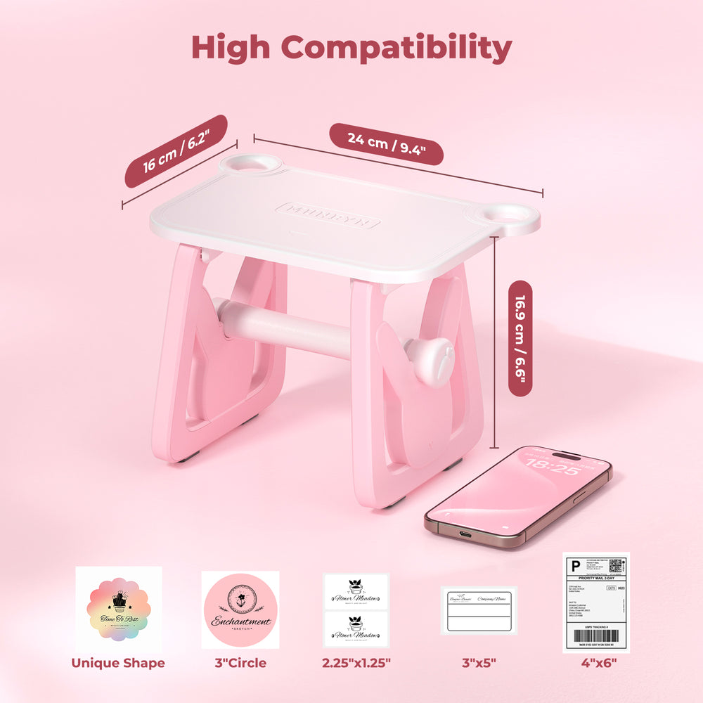 MUNBYN 3-in-1 Label Holder For Thermal Labels and Printer